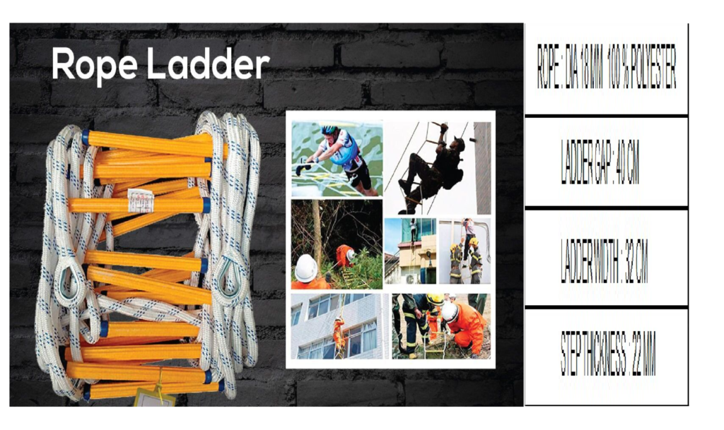 ROPE LADDER POLYSTER – Safety Equips